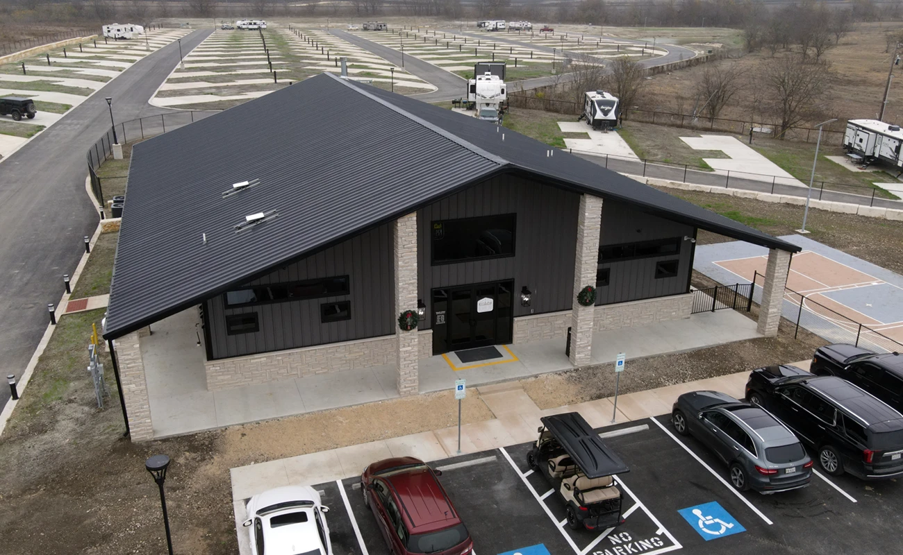 Retreat 254 RV Resort in Rogers, TX • Elite Steel & Supply
